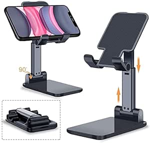 Vichip Adjustable Cell Phone Stand, Foldable Portable Phone Stand Phone ...