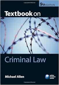 Textbook on Criminal Law: Allen, Michael J.: 9780199215843: Amazon.com ...