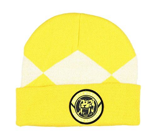 Power Rangers Costume Beanie Hat (Yellow Ranger) One Size