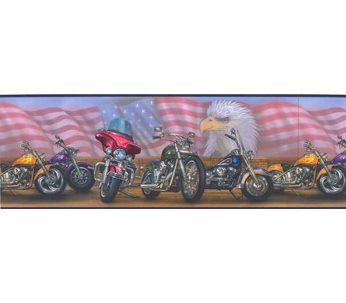 Harley Davidson Motorcycles Wallpaper Border