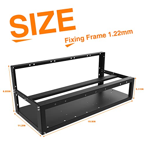 Mining Rig Frame - 6 GPU, Steel Open Air Crypto Mining Frame Rig Case ...