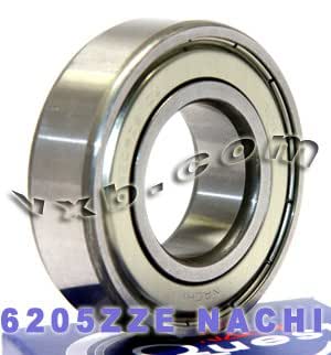 6205ZZE Nachi Bearing 25x52x15 Shielded C3 Japan Ball Bearings: Deep ...