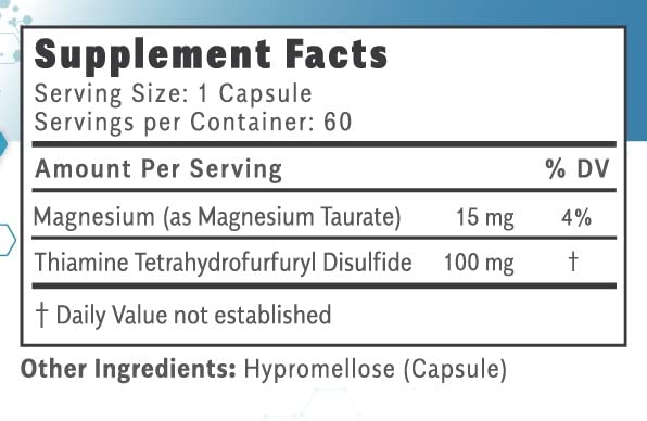 Thiamax Vitamin B1 Thiamine Ttfd Capsules No Fillers Or Flow Agents 100mg 60 Count Pricepulse 