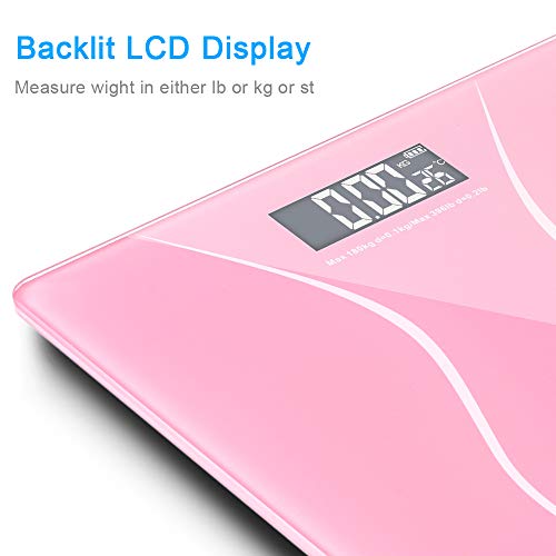 Digital Body Weight Bathroom Scale with Step-On Technology, 400Lb, 6mm ...
