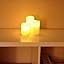 Set of 3 Real Wax Battery Operated Flameless LED Candles with Timer by ...