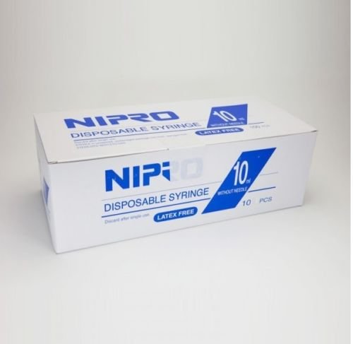 Nipro Box Of 100 10ml 10cc Sterile Syringe Only Luer | Desertcart INDIA