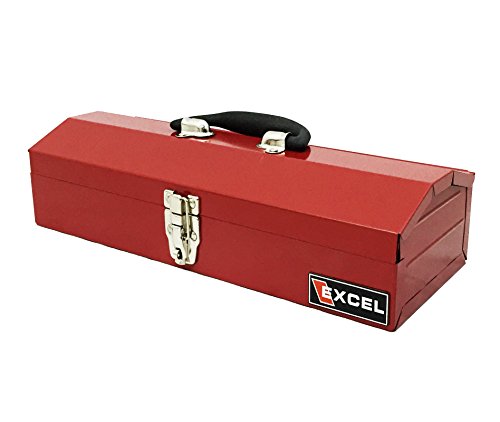 Excel TB102-Red 16-Inch Portable Steel Tool Box, Red New | eBay