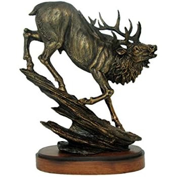 Amazon.com: Marc Pierce Signature Collection Herd Bull Elk Sculpture ...