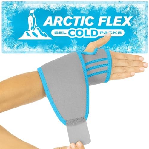 Arctic Flex Wrist Ice Pack - Refreezable Gel Compression Support ...