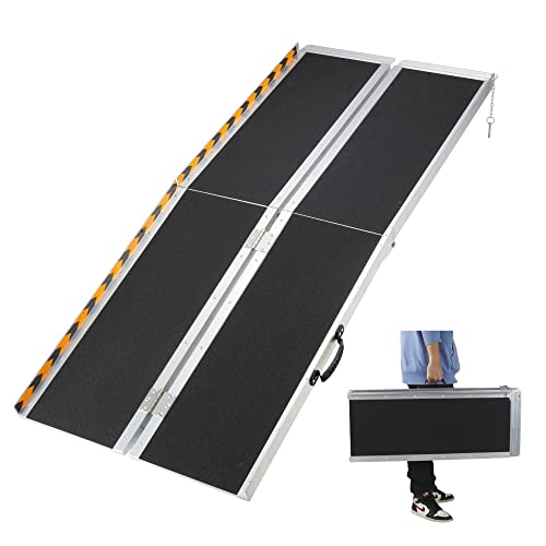 HABUTWAY 6FT Wheelchair Ramp Folding Aluminum Portable Non-Slip Ramps ...