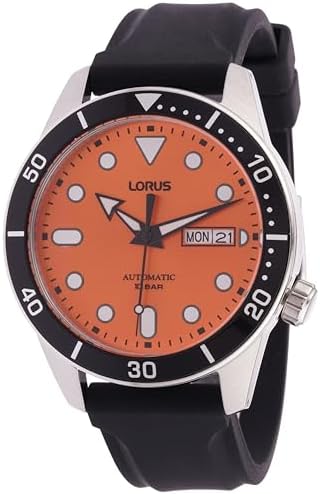 Lorus Men's Analogue Automatic Watch, Orange, Sports price in Saudi ...