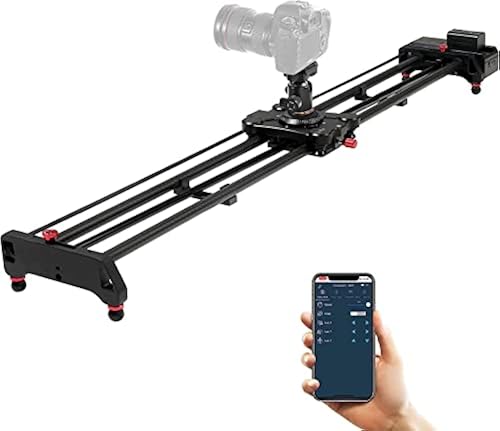 GVM 48"/120cm Motorized Camera Slider, APP Wireless Professional Carbon ...