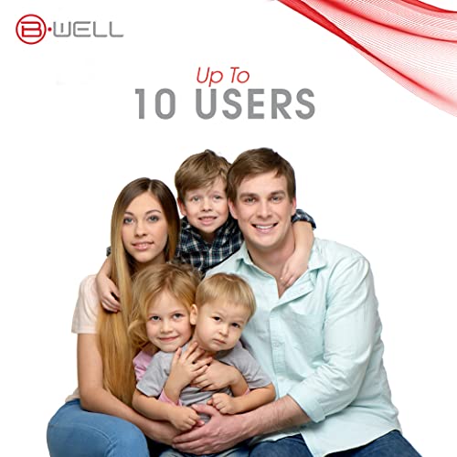 BWELL Glass Smart Scale, Body Fat Scale, Wireless Digital Bathroom ...