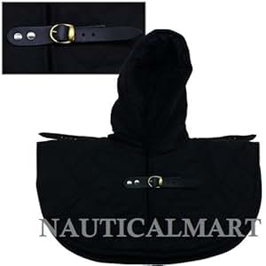 Amazon.com: NAUTICALMART Renaissance Medieval Cotton Padded Armor Collar and Coif Arming Cap ...