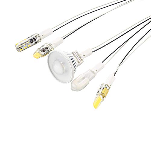 ODETOJOY G4 LED Bulb Socket Halogen MR11 Base Ceremic Lamp Holder ...