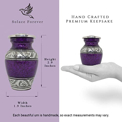Solace Forever Mini Cremation Keepsake Urns for Human Ashes - Beautiful ...