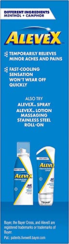 AleveX Topical Pain Relief Lotion with Rollerball Applicator - Long ...