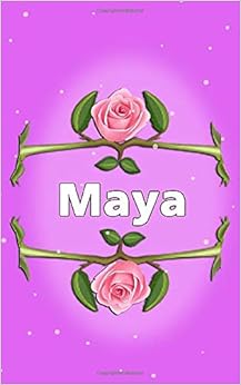 First name Maya Flower Notebook , Journal Gift Personalized Name , 5x8 ...