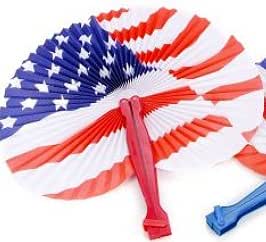 Amazon.com: American Flag Folding Fan Assortment (1 dz) : Home & Kitchen