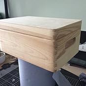 Plain Unpainted Wooden Tool Box DIY Storage Chest with Handles/ Toy Box ...