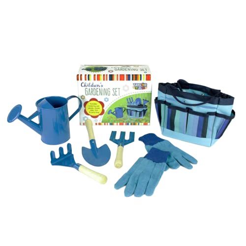 Taylor Toy Kids Blue Gardening Set, Outdoor Toys, Kids Shovel, Rakes ...