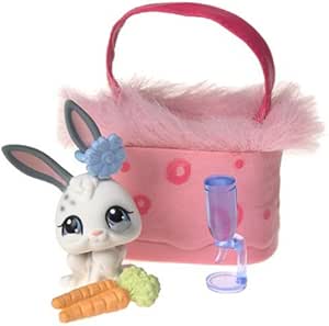 Littlest Pet Shop - Figura de conejo blanco con funda de transporte ...
