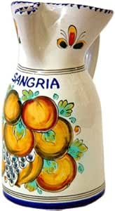 Amazon.com | Ceramic Sangria Pitcher from Spain. Fruit Pattern: Spanish ...