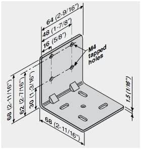 Blum Universal Mounting Bracket - Cabinet And Furniture Drawer Slides ...