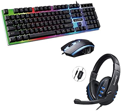 Datazone G21 USB Keyboard With LED Mouse Set (Black) And Gaming ...
