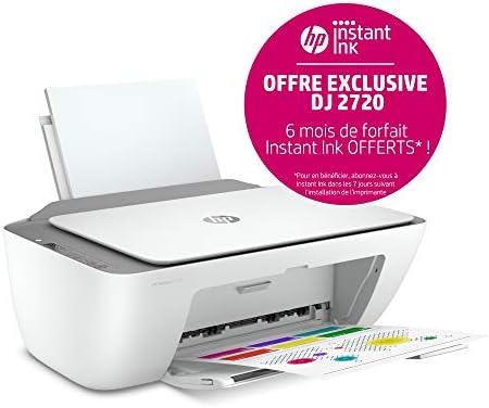 HP Deskjet 2720 Imprimante Tout-en-Un Jet d'Encre Couleur et Noir/Blanc ...