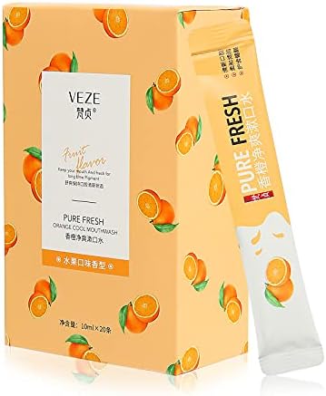 Travel Mouthwash for Kids, Orange Mouthwash Packets Alcohol Free for ...