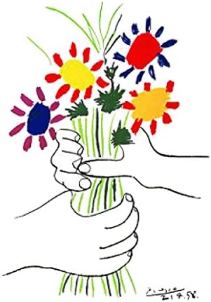 Pablo Picasso – Hand with Bouquet Poster Print (66.04 x 101.60 cm ...
