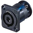 Amazon.com: Neutrik SpeakOn NL4MP-ST 4-Pin Locking Speaker Panel Mount ...