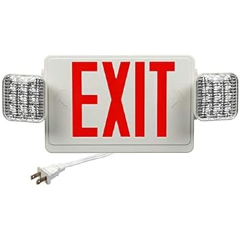 Plug in Exit Sign Combo - - Amazon.com