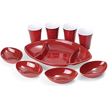 Amazon.com | Football Stadium Chip And Dip Sports Serving Set: Football ...