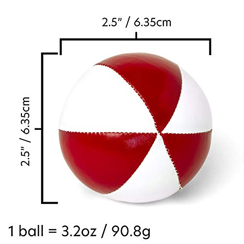 GloFX Juggling Balls [Pack of 3] for Beginners to Advanced Jugglers ...