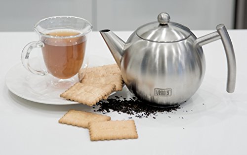Venoly Stainless Steel Tea Pot With Removable Infuser For Loose Leaf ...