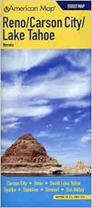 Reno/Carson City/Lake Tahoe NV Street Map (American Map): Ameriacn Map ...