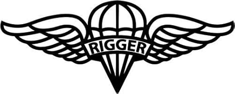 Amazon.com : Crazydecals Air Force Army Rigger Wings Vinyl Decal Car ...