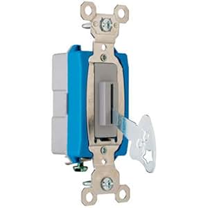 PASS & SEYMOUR PS15AC1L 15A Gry Keyed SP Switch - Wall Light Switches ...