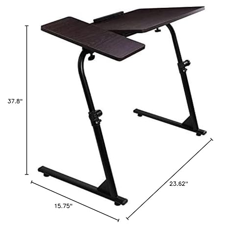 Overbed Table Laptop Table Bed Computer Tilt Bedside Table Notebook ...