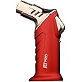 Amazon.com: JETPRO Butane Torch with Fuel Gauge Refillable Kitchen Torch Lighter with Fire ...
