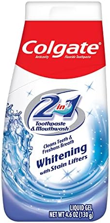 Colgate 2-in-1 Whitening Toothpaste Gel and Mouthwash,4.6 ounce price in UAE | Amazon UAE ...