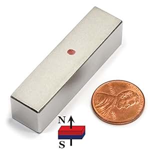 Amazon.com: CMS Magnetics Grade N52 Neodymium Rare Earth Magnet 2x1/2x1 ...