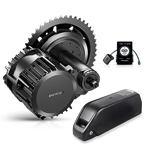 BAFANG 1000W 750W 500W Mid Drive Kit with Battery, 52V 48V Ebike Middle ...