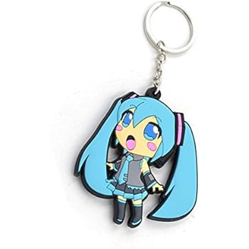 Amazon.com : Hatsune Miku PVC Figure Pendant Keychain : Office Products