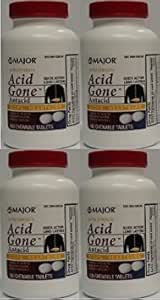 Amazon.com: Acid Gone Antacid Chewable Generic for Gaviscon Extra ...