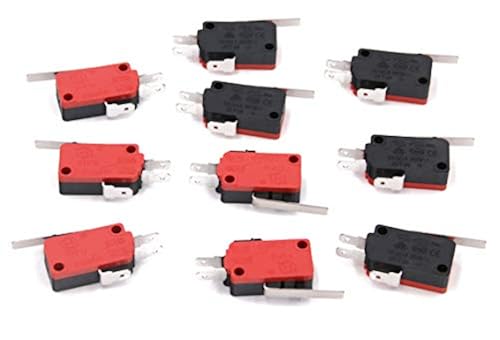 RuoFeng Micro Limit Switch Momentary Short Straight Hinge Lever Arm SPDT Snap Action LOT for ...