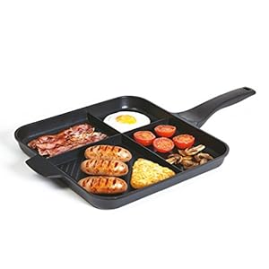 THE PERFECT PAN 4-IN-1 DIVIDER FRYING PAN WITH NON-STICK AND ERGO ...