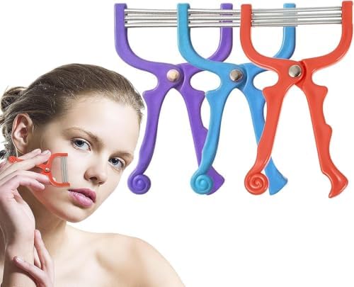 Spring Hair Remover,3PCS Manual Facial Hair Removers for Women Spring ...